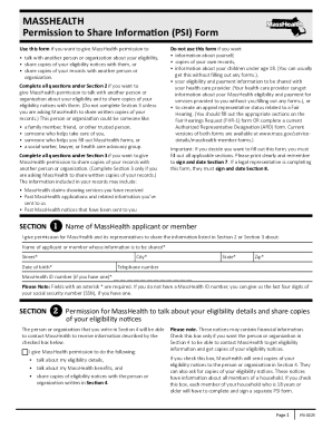 Fillable Online Masshealth Psi Form - Fill Out and Sign Printable PDF ...