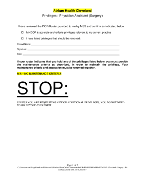 Fillable Online Phase I - Atrium Health Surgery Center Shelby forms Fax ...