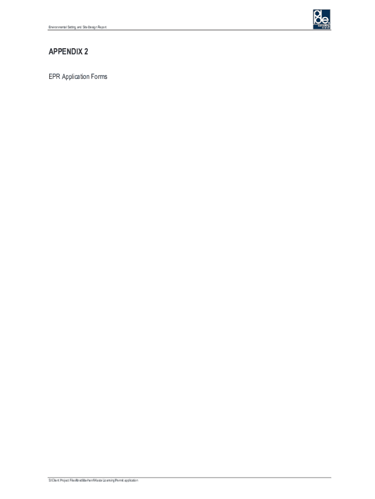 Fillable Online Application for EPR Authorization under rule 13 Fax ...