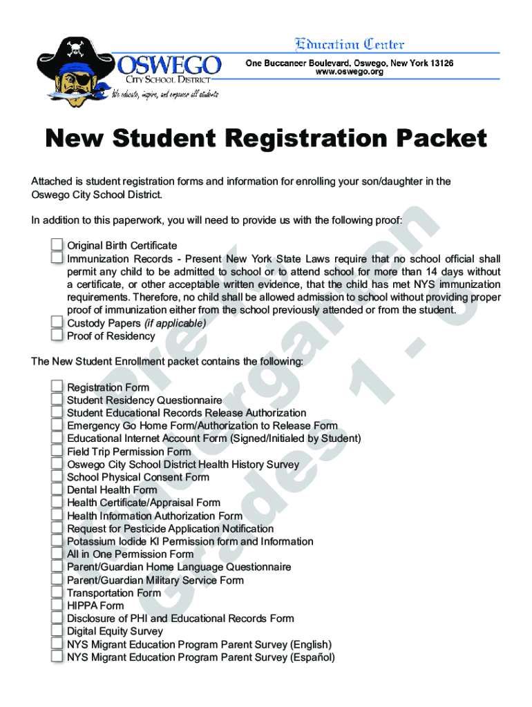 Fillable Online 9th Grade Enrollment Packet.pdf - Lake Oswego School ...
