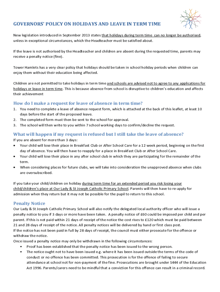 Fillable Online Supreme court upholds ban on term-time holidays Fax ...