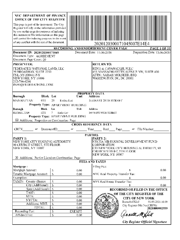 Fillable Online ACRIS Cover Sheets Fax Email Print - pdfFiller