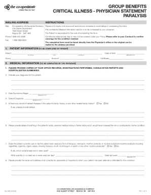 Fillable Online Critical illness claim forms Fax Email Print - pdfFiller