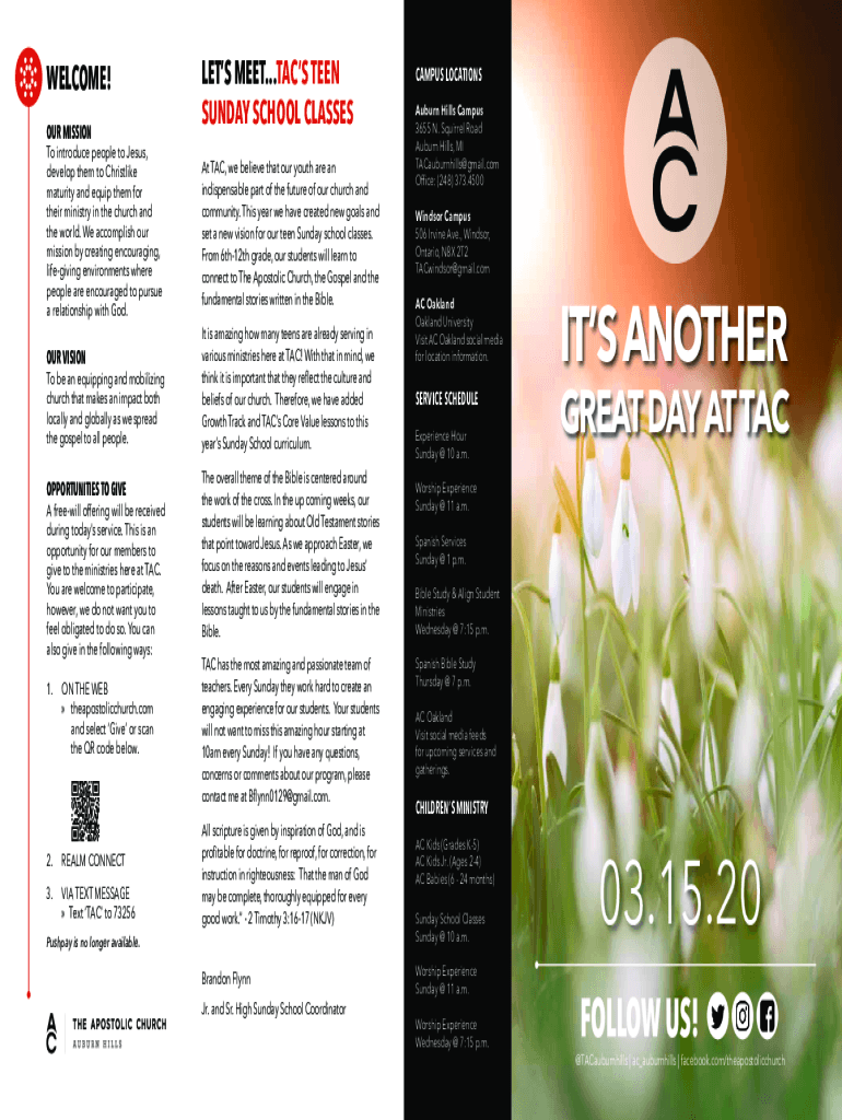 Fillable Online Church Mission Statements: 13 Diverse Examples and ...