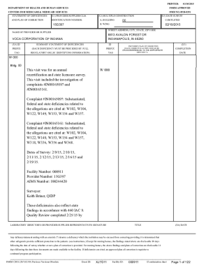 Fillable Online This visit was for an annual recertification and state ...