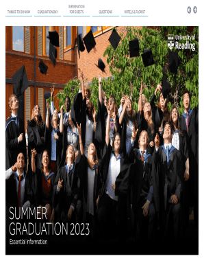 Fillable Online Summer Graduation 2023 Essential information. Essential ...