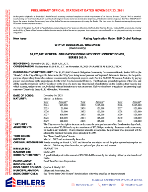 Fillable Online preliminary official statement dated august 1, 2023 Fax ...