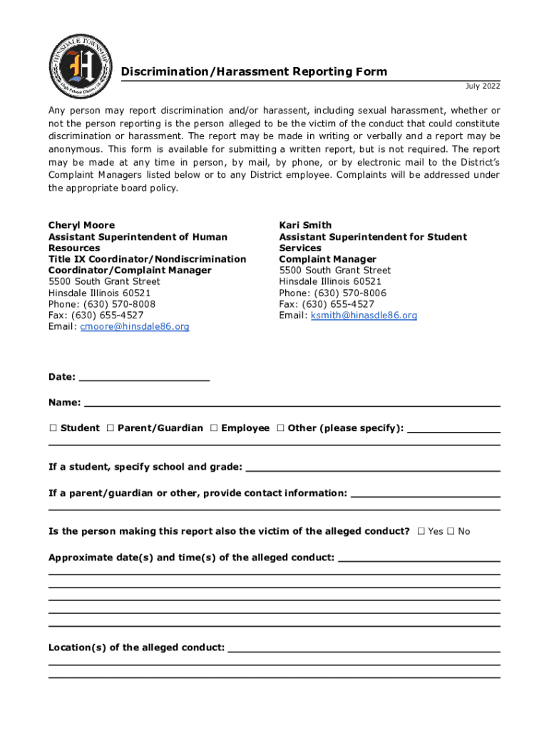 Fillable Online D86 Complaint form Fax Email Print - pdfFiller