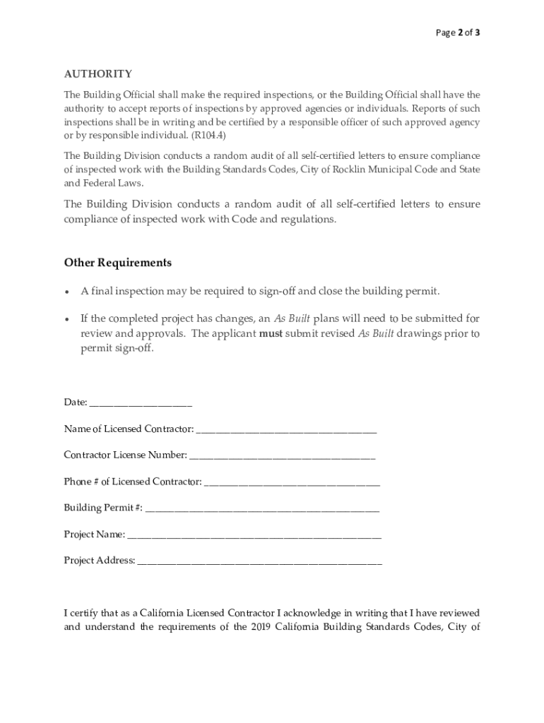 Fillable Online Residential PV Solar Self-Certification Inspection ...