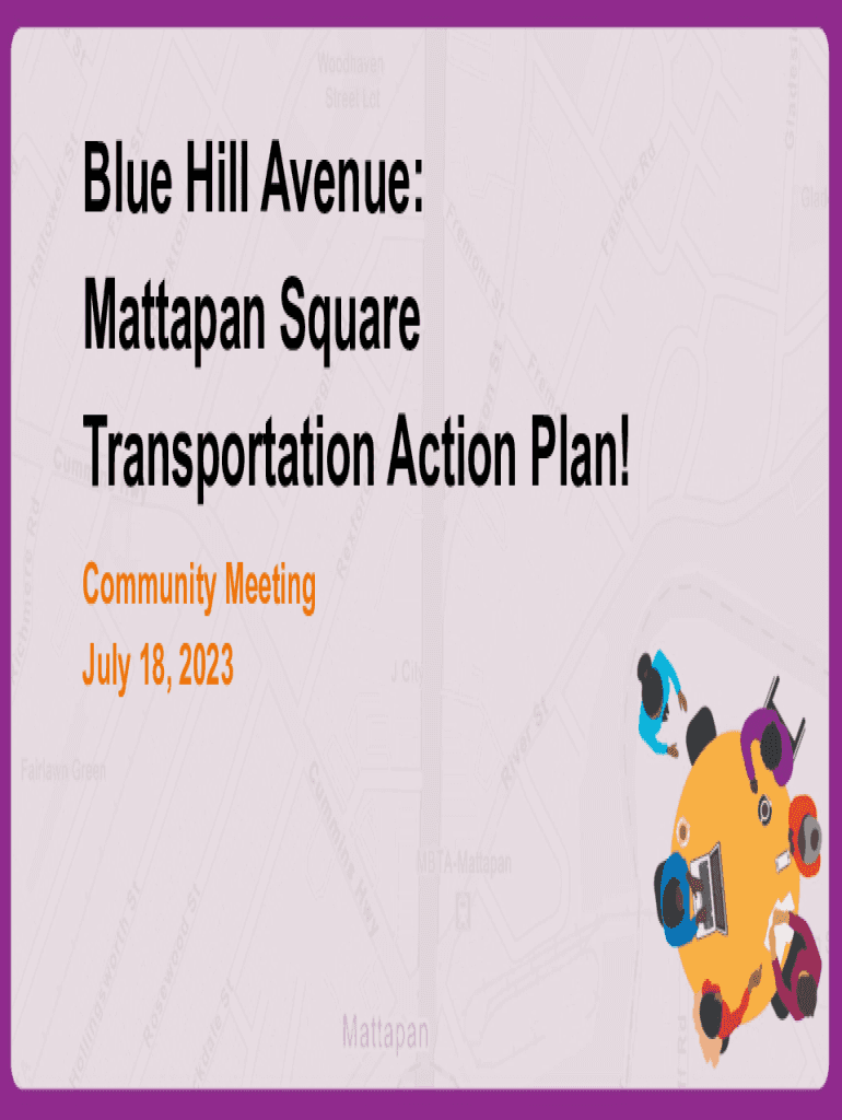 Fillable Online Blue Hill Avenue: Mattapan Square Transportation Action ...