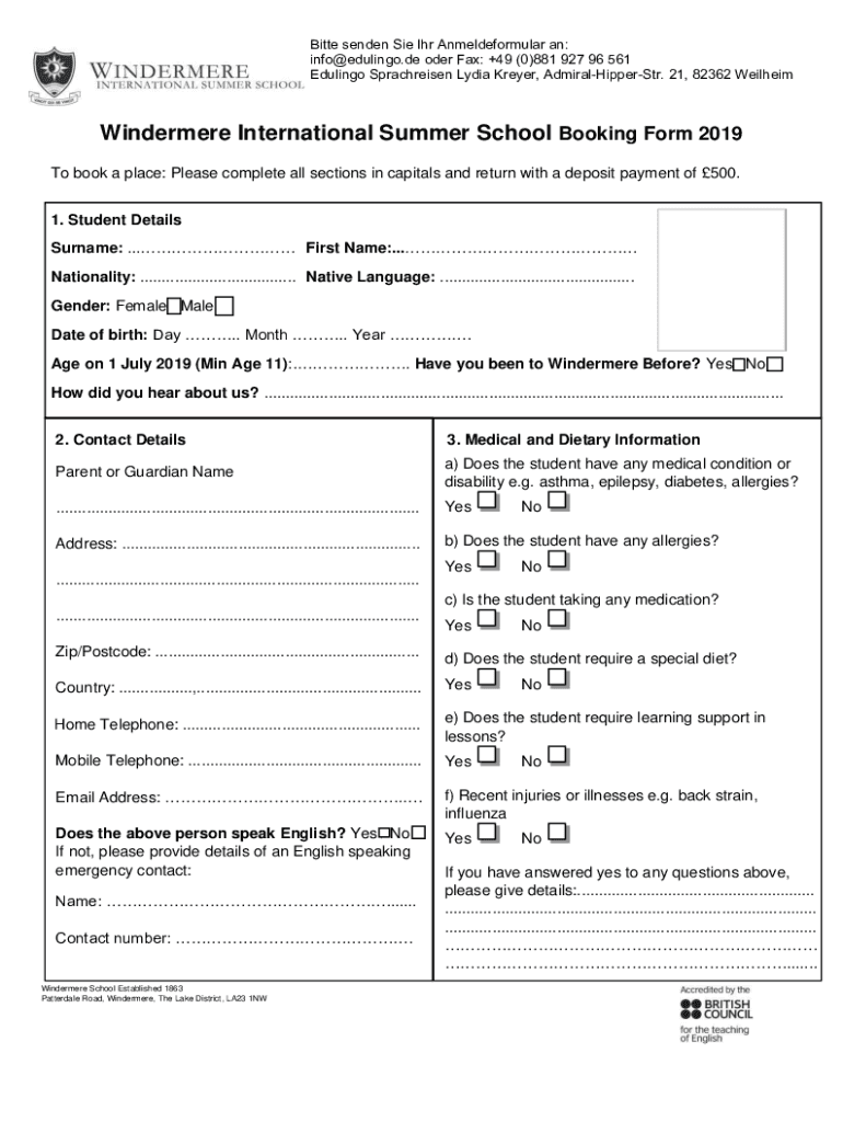Fillable Online Bitte senden Sie Ihr Anmeldeformular an Fax Email Print ...
