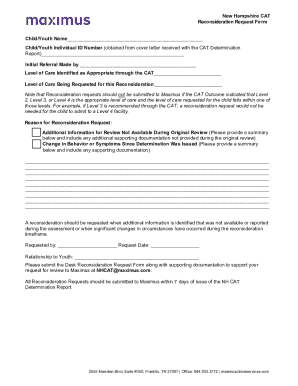 Fillable Online NH-CAT-Reconsideration-Request-Form ... - Maximus Fax ...