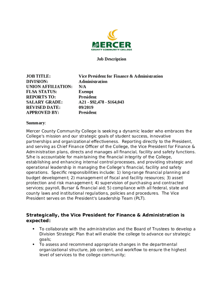 VP of Finance vs. CFO: Their Primary Duties and Major ... Doc Template | pdfFiller