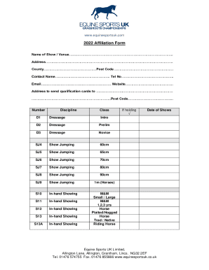 Fillable Online 2015 Affiliation Form Fax Email Print - pdfFiller