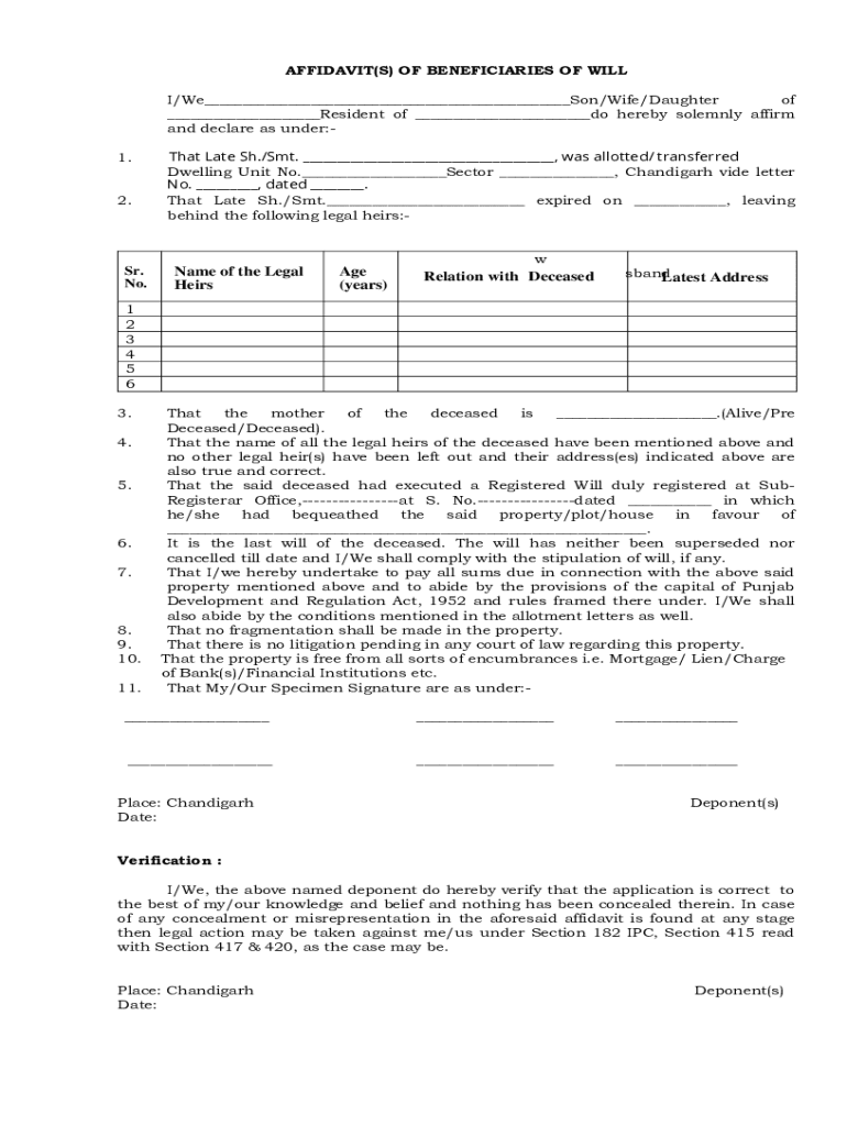 Fillable Online AFFIDAVIT FOR SELF DECLARATION BY THE PARENTS ... Fax ...