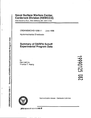 Fillable Online Naval Surface Warfare Center, Carderock Division ...