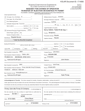 Fillable Online Kansas Corporation Commission - Safety Information Fax ...