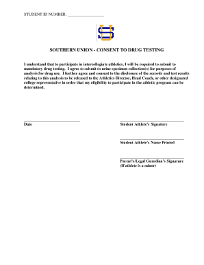 Fillable Online Drug Testing Policy Form Fax Email Print - pdfFiller