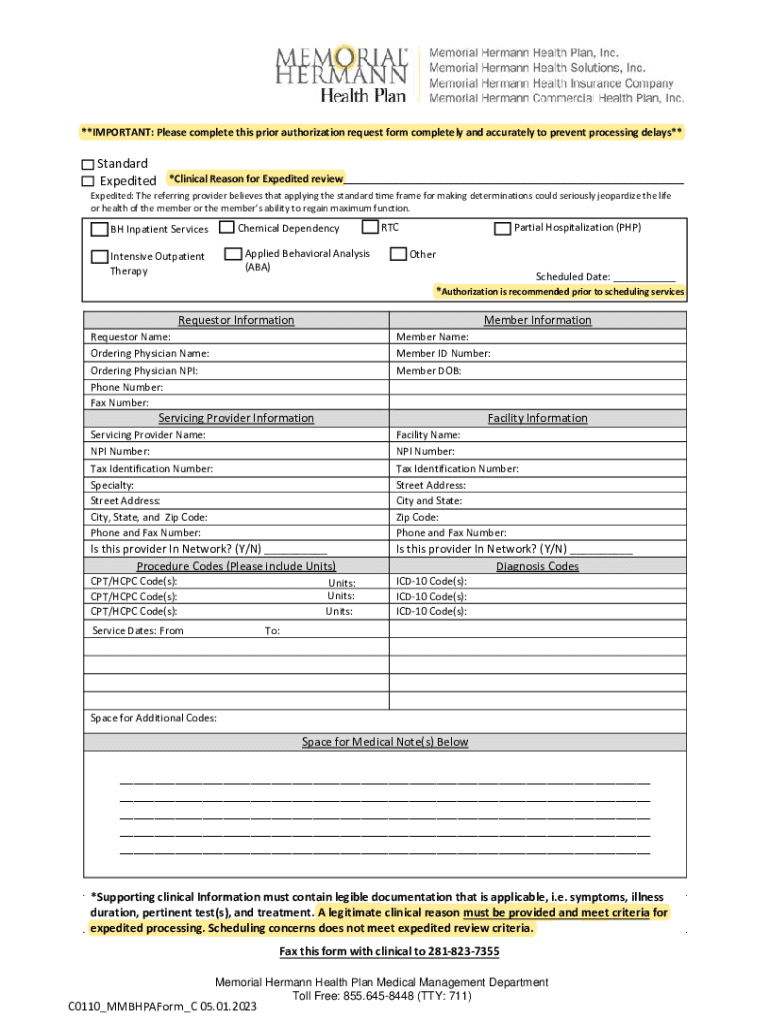 Fillable Online Section 1: Service Authorization Request (also known as ...