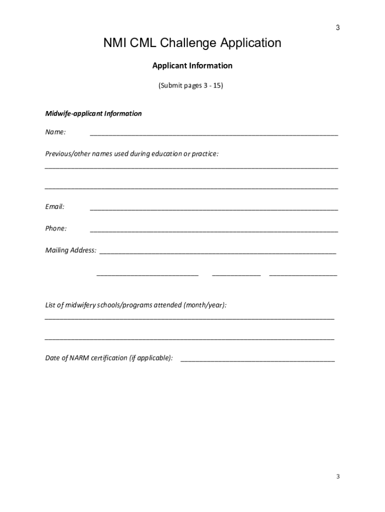 Fillable Online 2023 CML Application and Initial Forms Fax Email Print - pdfFiller