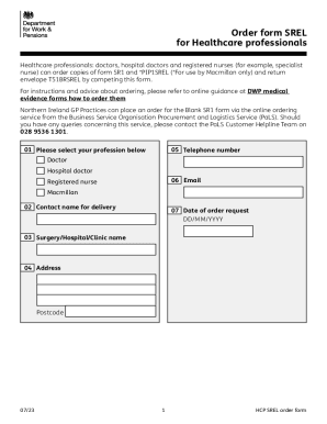 Fillable Online DWP and other patient benefit claim forms Fax Email ...