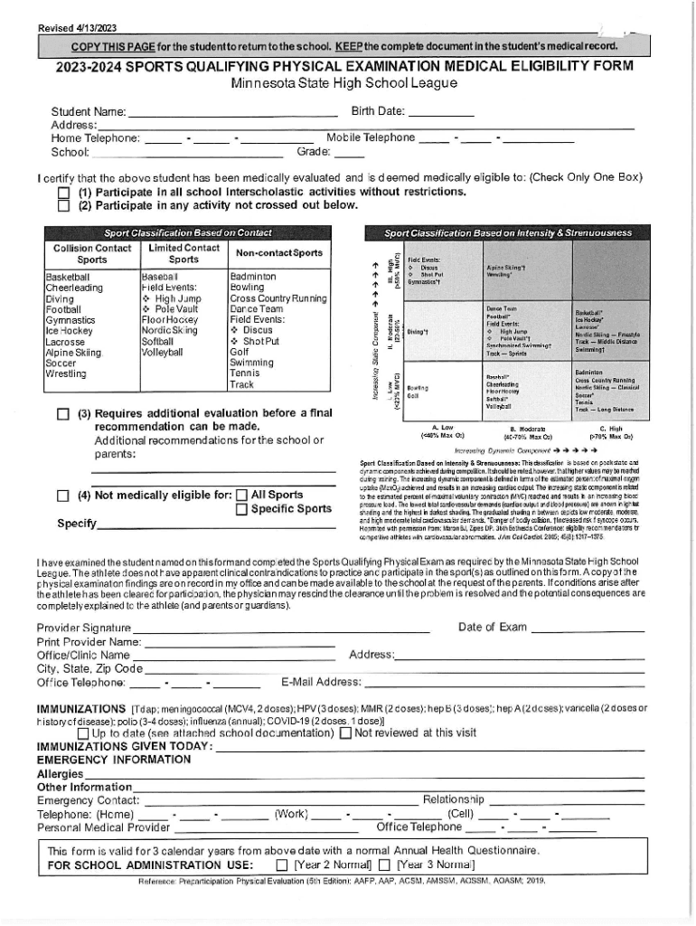 Fillable Online Forms/Physical - Wayzata Public Schools Fax Email Print - pdfFiller