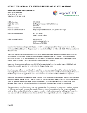 Fillable Online REQUEST FOR PROPOSAL FOR Temporary Staffing ... Fax Email Print - pdfFiller