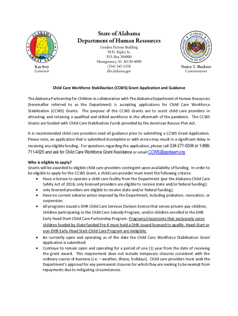 Fillable Online dhr alabama New federal guidance expands eligibility ...