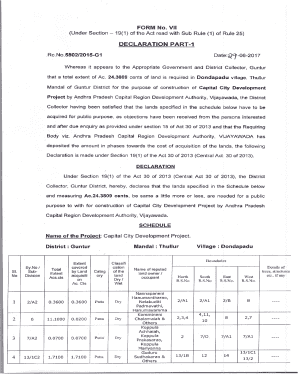 Fillable Online FORM No. VII (Under Section - 19(1)of the Act read with ...