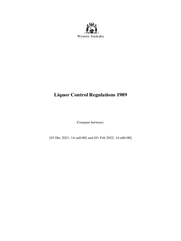 Fillable Online RegulationsDivision of Liquor Control Fax Email Print ...