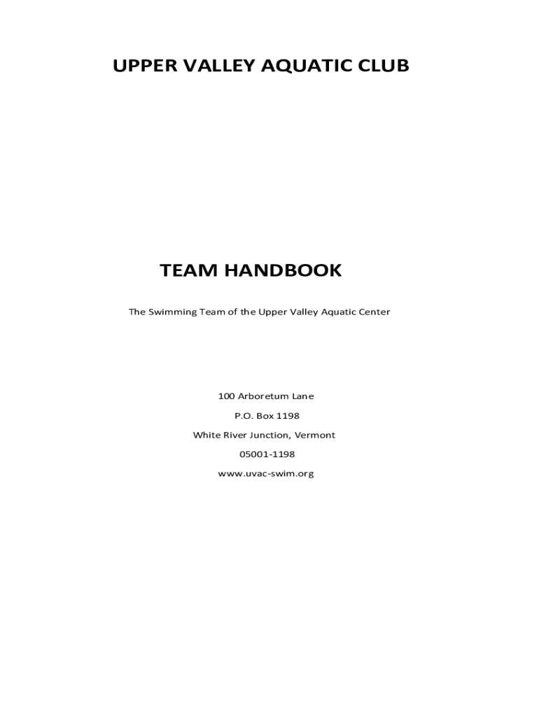 Fillable Online Life Time Swim Team (LIFE) Team Handbook Fax Email ...