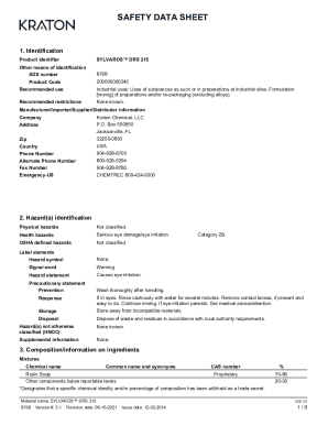 Fillable Online Safety Data Sheet: Biocide Grade, Fax Email Print ...