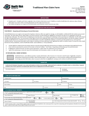Fillable Online Benefit Claim Form Cost Plus Account Fax Email Print ...