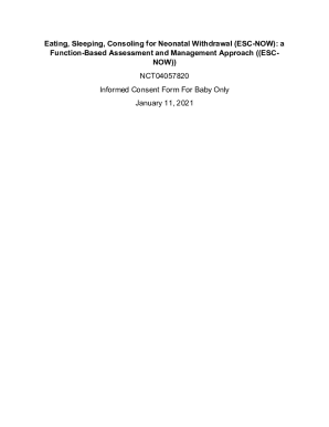 Fillable Online Eat, Sleep, Console Approach or Usual Care for Neonatal ...
