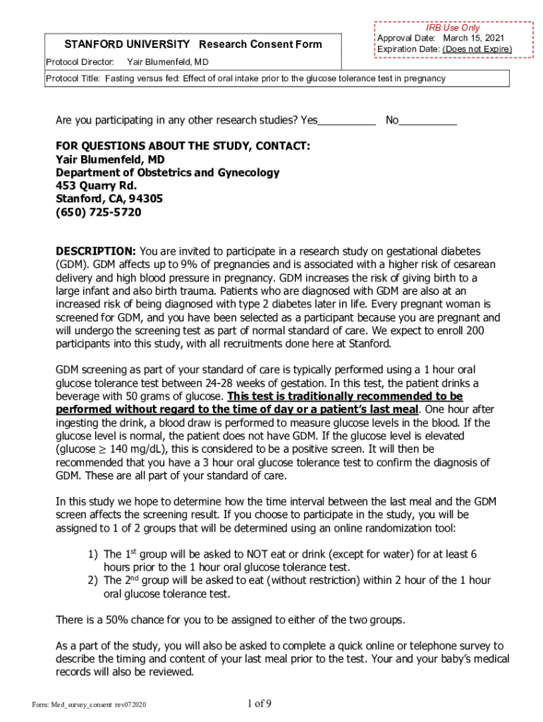 Fillable Online Effect of oral intake prior to the glucose tolerance ...