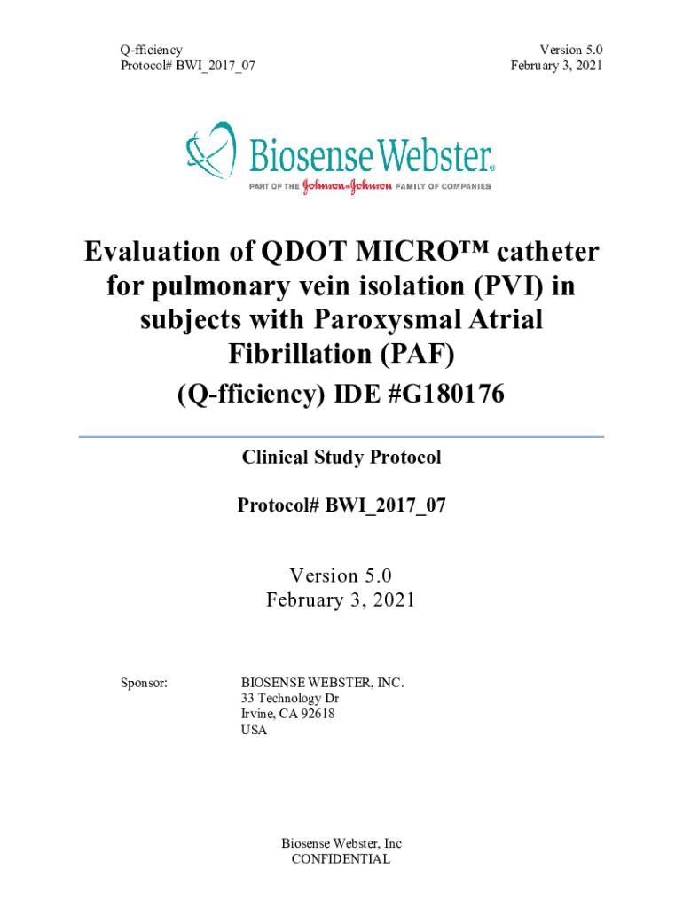 Fillable Online Evaluation of QDOT MICRO catheter for pulmonary vein ...