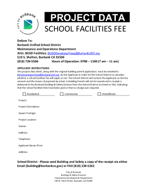 Fillable Online SCHOOL FACILITIES FORM Fax Email Print - pdfFiller