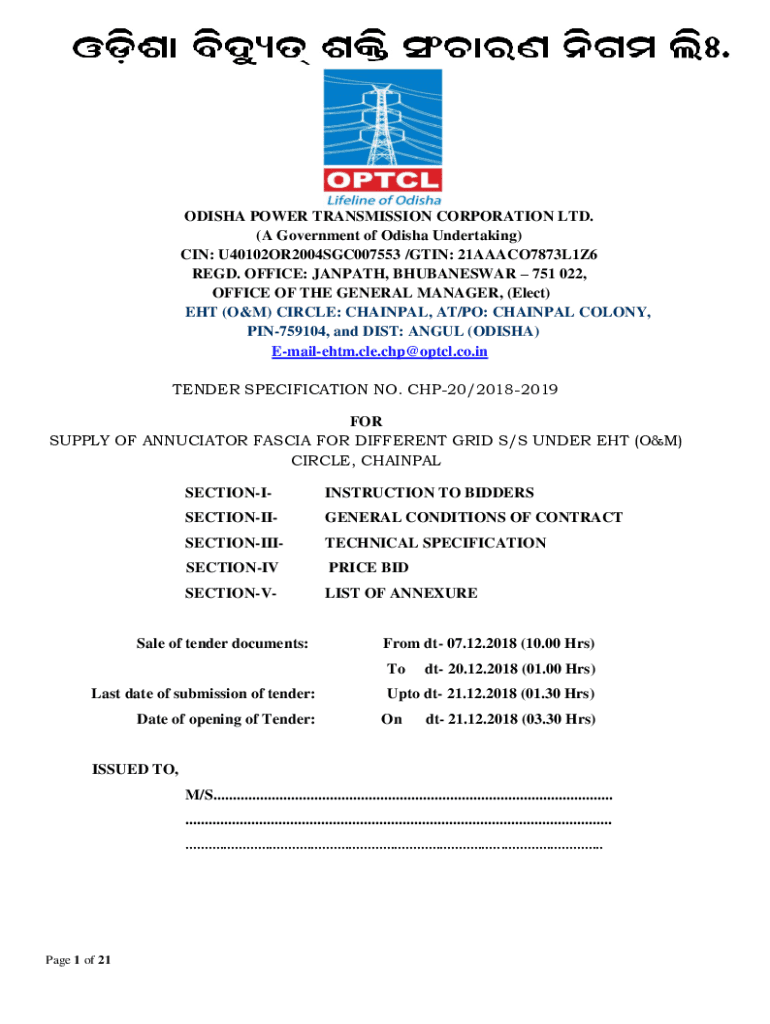 Fillable Online EHT (O&M) CIRCLE: CHAINPAL, AT/PO: CHAINPAL COLONY, Fax ...