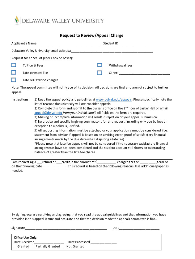 Fillable Online How To Write an Appeal Letter for College Admissions ...