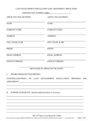 Fillable Online Land Development Regulations (LDR) Application Form Fax Email Print - pdfFiller