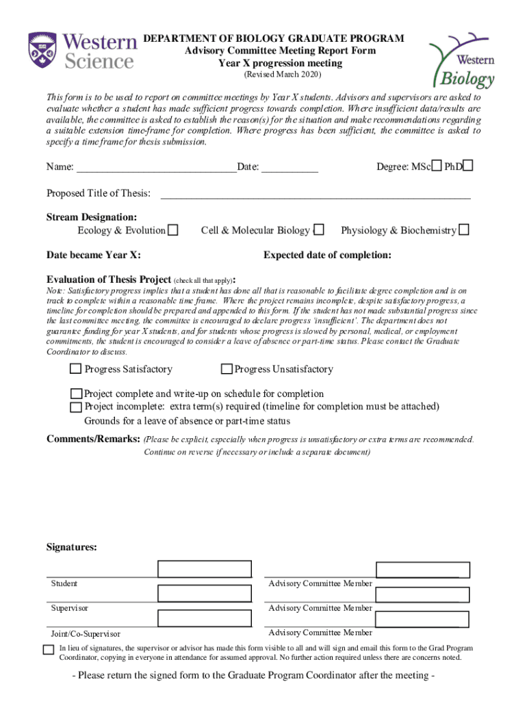 Fillable Online Forms and Deadlines - Graduate Studies Fax Email Print - pdfFiller
