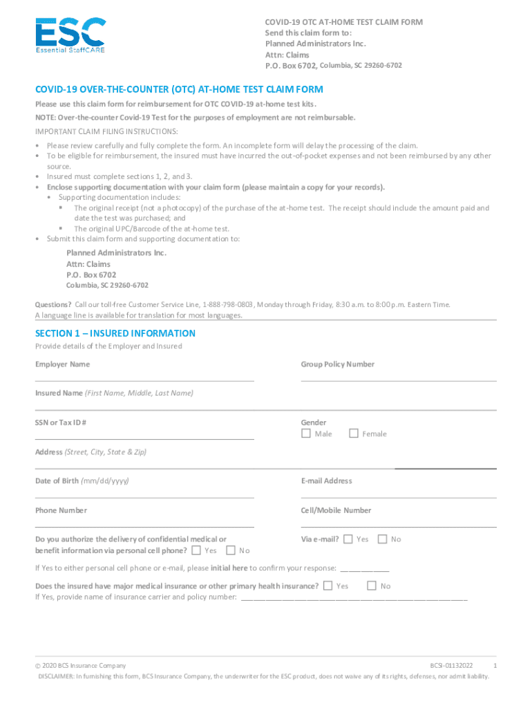 Fillable Online FormsPlanned Administrators Inc. (PAI) Fax Email Print ...