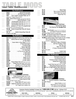 Fillable Online ITEM# 1 - DISHTABLE Custom Model SOIL TABLE (1 REQ'D ...