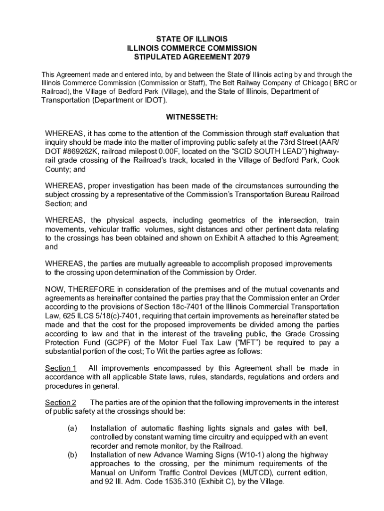 Fillable Online icc illinois ICC Approves Two Rail Safety Underpass ...