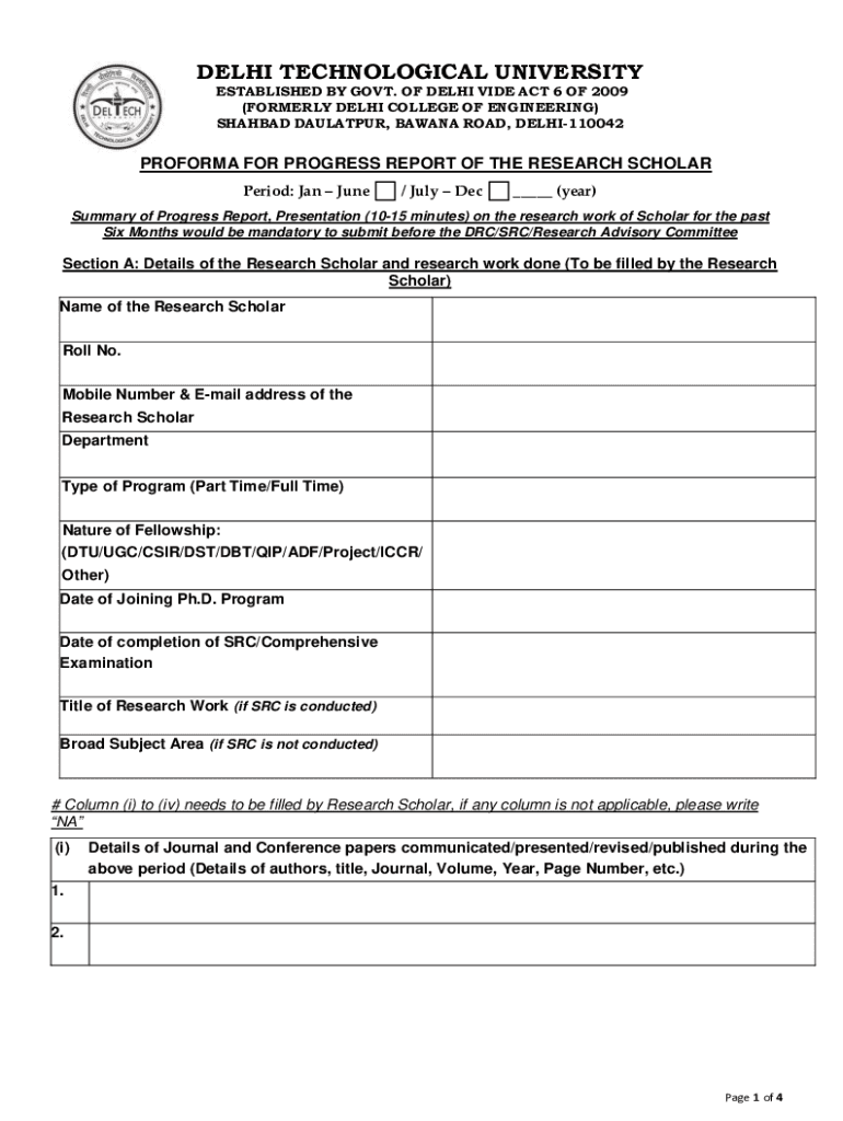 Fillable Online dtu ac Audit Report of the Delhi Technological University, Shahbad ... Fax Email ...