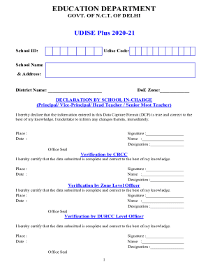 Fillable Online education department - govt. of nct of delhi Fax Email Print - pdfFiller