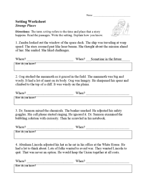 Fillable Online setting-worksheet.rtf Fax Email Print - pdfFiller