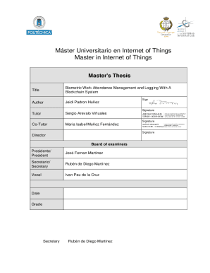 Fillable Online oa upm Biometric work attendance management and logging ...