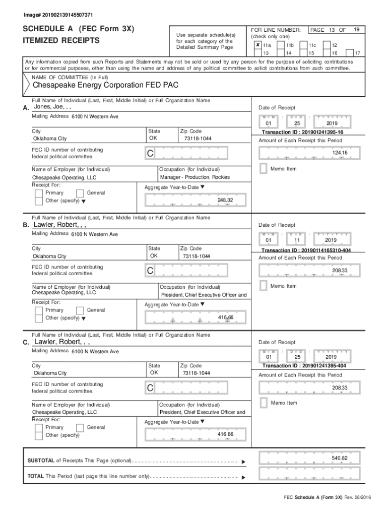 Fillable Online Chesapeake Energy Corporation FED PAC Fax Email Print ...