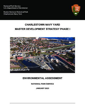 Fillable Online Charlestown Navy Yard Master Development Strategy Phase I Environmental ...